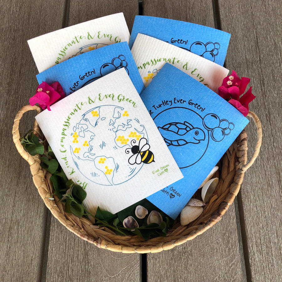 Ever Green Cloth | Sustainable Biodegradable Sponge Cloth